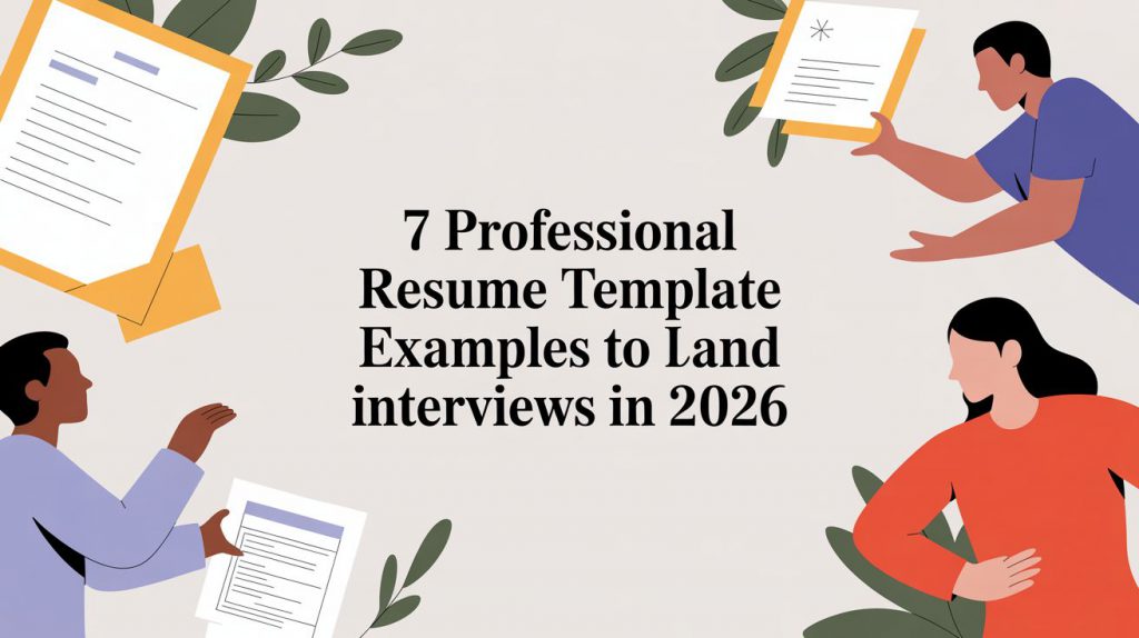 7 Professional Resume Template Examples to Land Interviews in 2026 ...