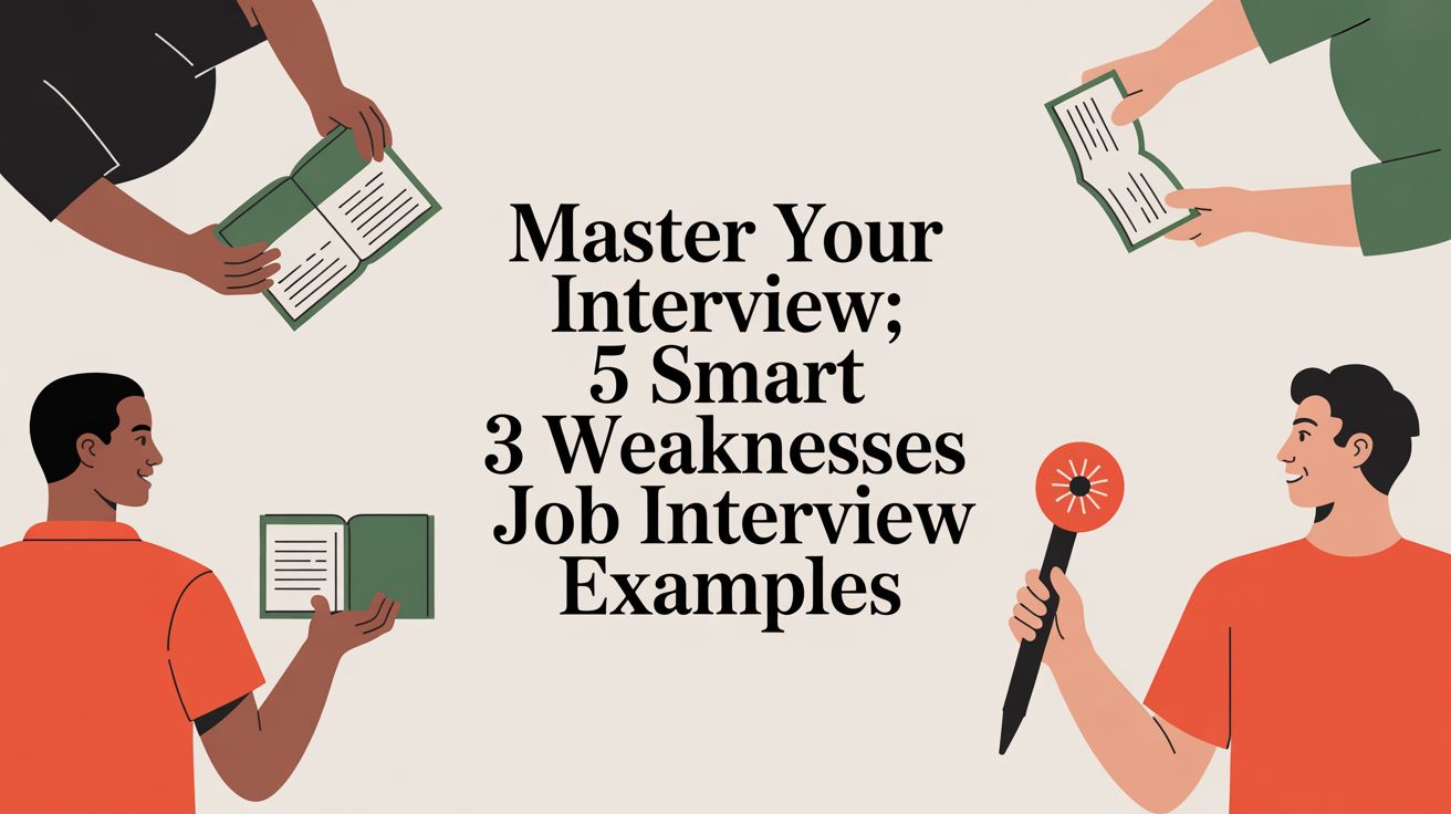 Master Your Interview: 5 Smart 3 Weaknesses Job Interview Examples ...